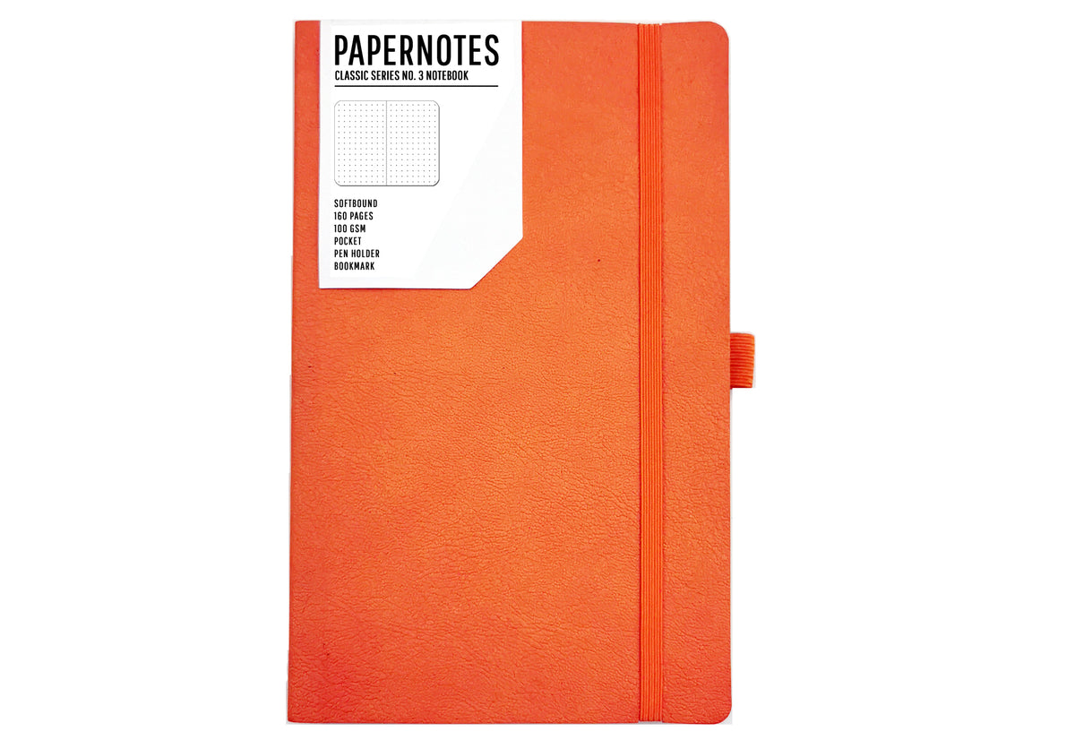 Classic Series A5 Notebook (Orange) – Papernotes | Incredible Journals ...