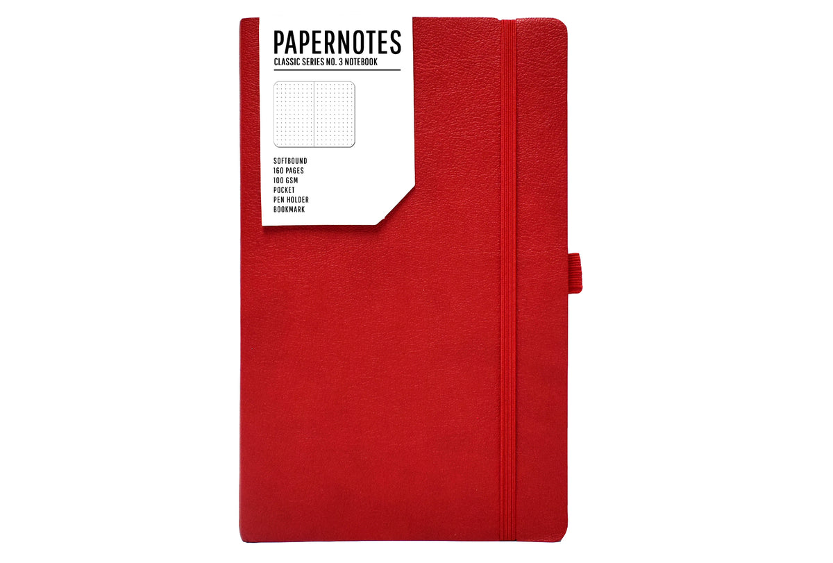 Classic Series A5 Notebook (Red) – Papernotes | Incredible Journals ...