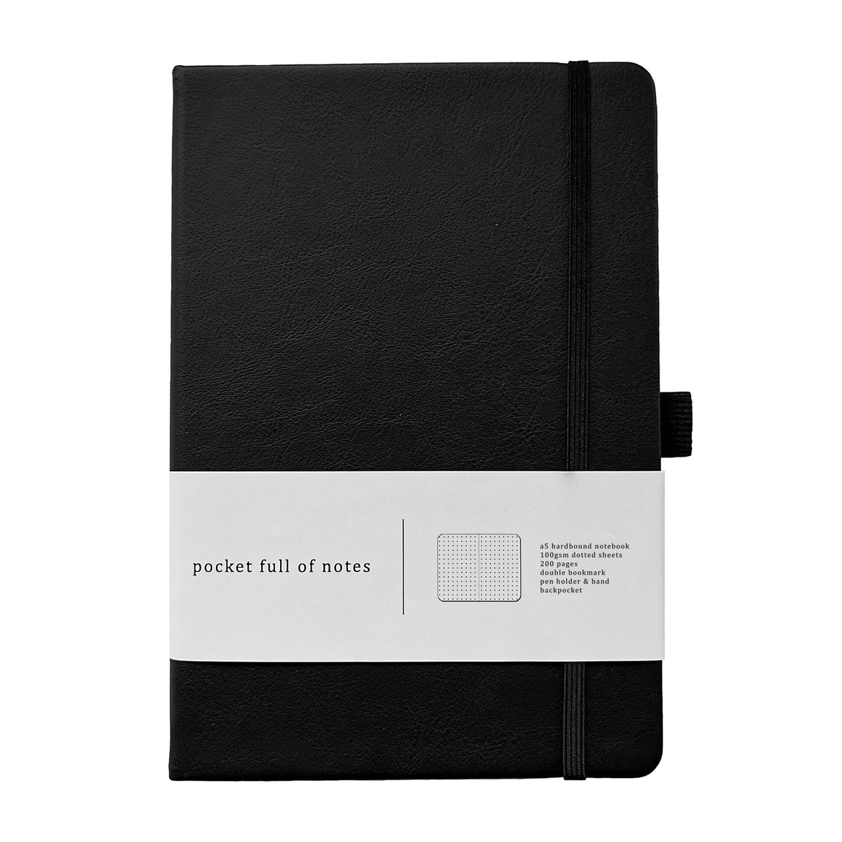 Pocket Full of Notes A5 Hardbound Notebook (Black) – Papernotes ...